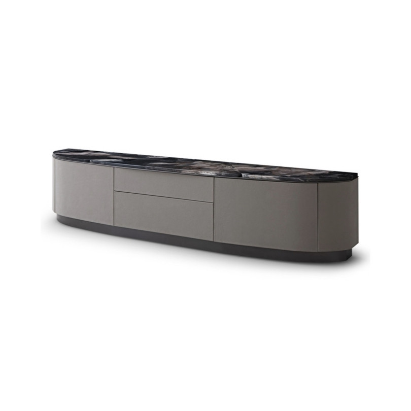 VED-VED TV Cabinet | Rose Gold Marble