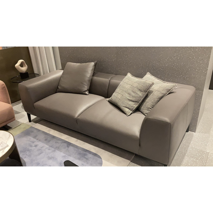 MIC-MIC Three Seater Sofa In Leather | Warehouse