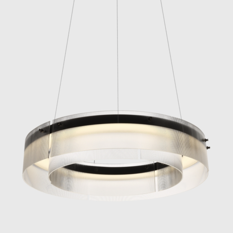 Transparent Round Pendant Ceiling Light | Dia 700 MM