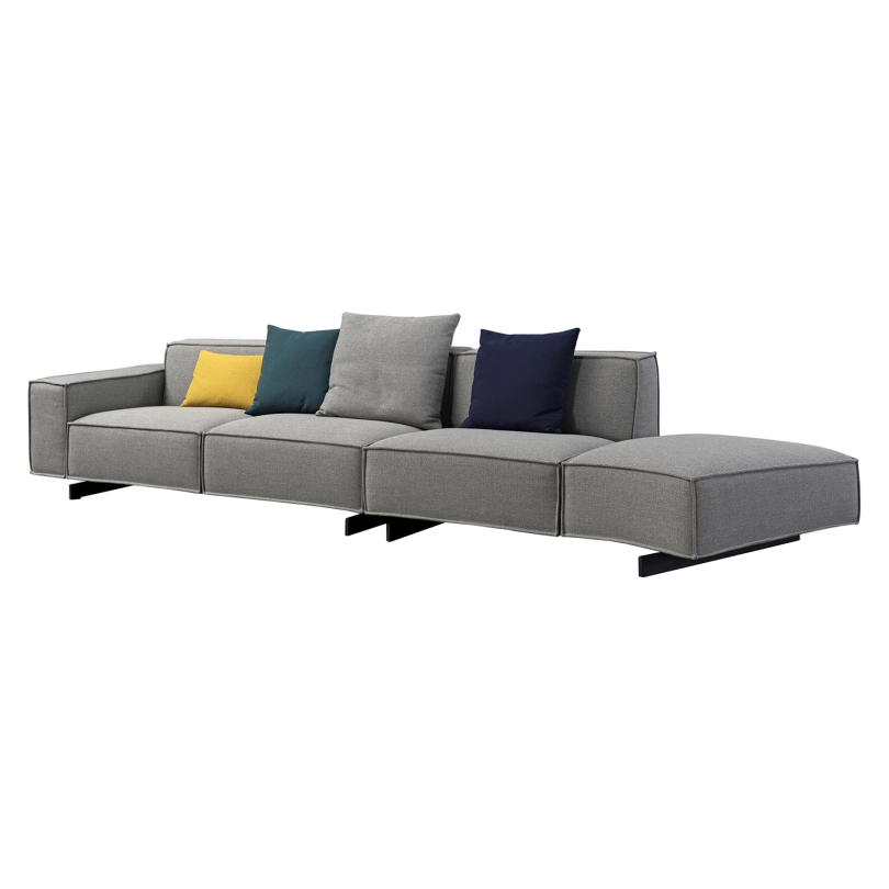 KAI-KAI Four Seater Open Arm Sofa | Fabric