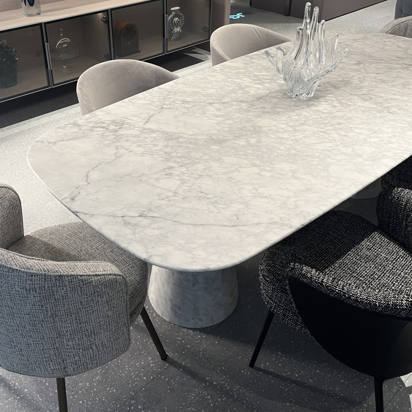 CON-CON Dining Table w/ Single Joined Base